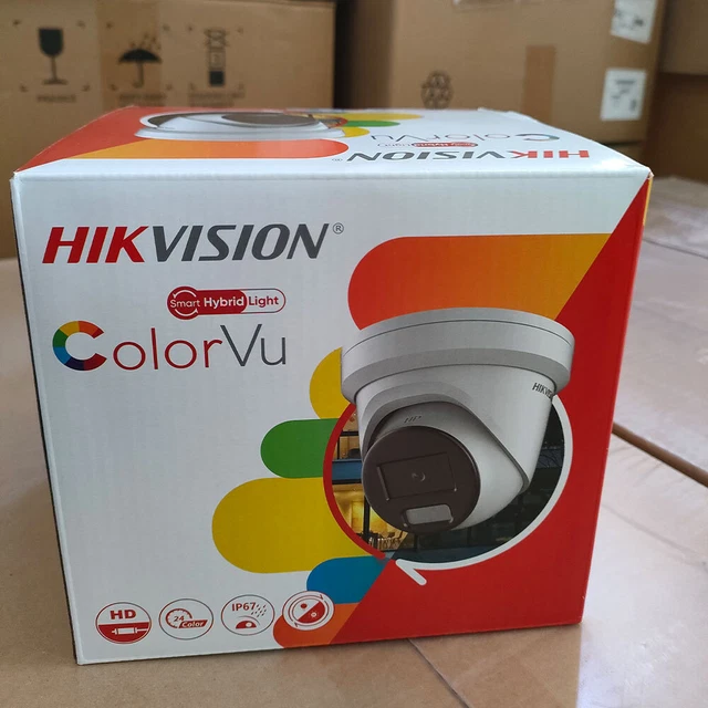 HIKVISION COLORVU DS-2CD2347G2H-LIU Turret IP Camera 4MP Smart Hybrid ...