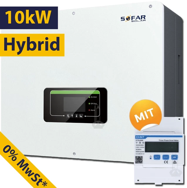 SOFAR SOLAR HYD 10KTL-3PH 10kW Hybrid-Wechselrichter 3-phasig+Smart ...