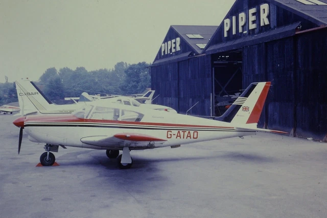 1971 ORIGINAL 35MM colour slide of Piper PA-24-260 Comanche B G-ATAD ...