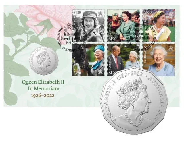 AUSTRALIA 2023 QUEEN Elizabeth II In Memoriam 1926 - 2022 50c ...