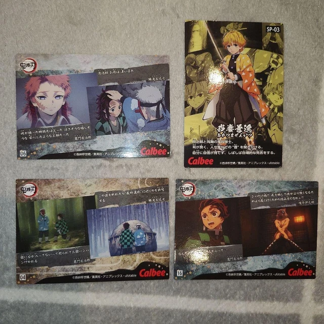 DEMON SLAYER: KIMETSU No Yaiba Calbee Card Set Of 4 $38.96 - PicClick AU