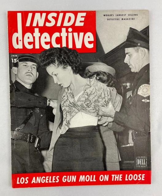 Inside Detective Magazine January 1951 Vintage True Crime Stories