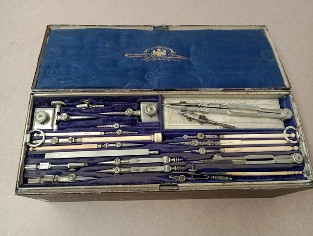 STANLEY OF HOLBORN Technical Drawing Instruments compendium in Box ...