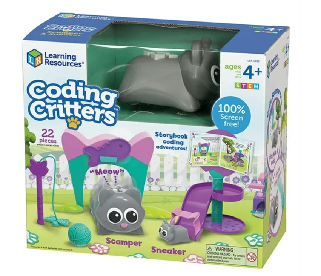 LEARNING RESOURCES CODING Critters, Scamper & Sneaker $26.99 - PicClick