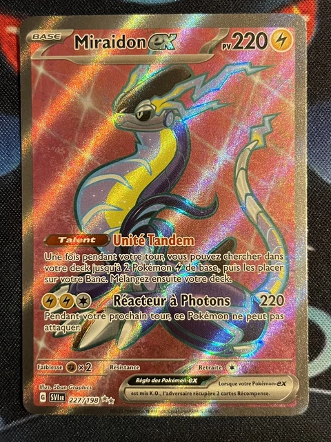 CARTE POKÉMON MIRAIDON ex 227/198 EV01 Écarlate & Violet EUR 7,00 ...