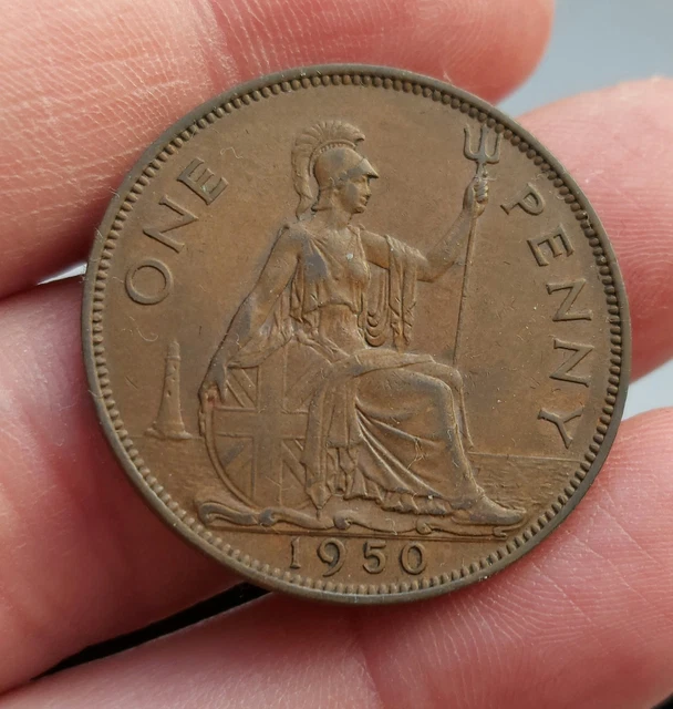 RARE COLLECTABLE GRADE 1950 Penny George VI £1.16 - PicClick UK
