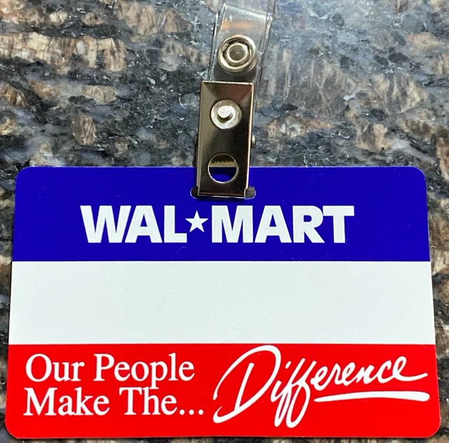 Walmart Employee Name Tag Template