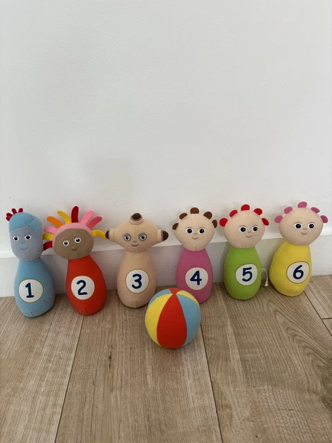 CBEEBIES IN THE Night Garden 6 Character Skittles Bowling Set Ragdoll ...