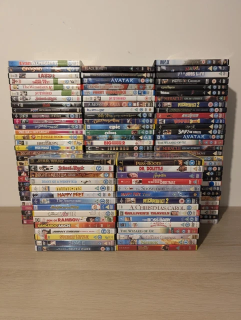 120+ FILM DVD Job Lot Bundle Wholesale - Kids, Family, Adventure ...
