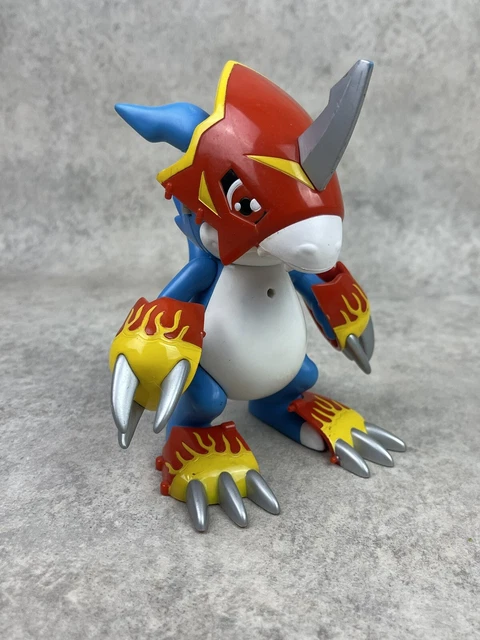 FIGURINE FIGURE BANDAI Flamedramon Digimon Deluxe Digivolution Playset ...