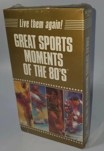 GREAT SPORTS MOMENTS Of The 80s VHS Video New Vintage From 1989 ...