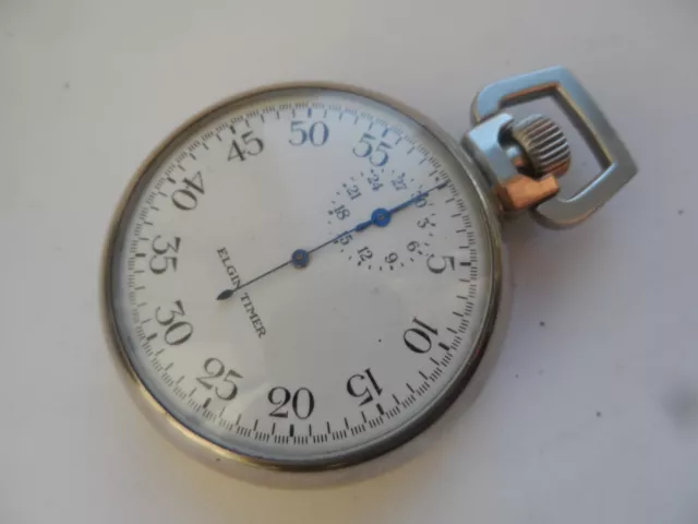 VINTAGE WWII MILITARY Elgin USA Bomb Timer Stopwatch Stop Watch. Repair ...