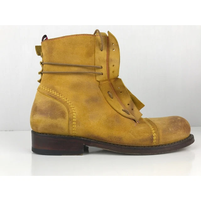 TED BAKER MENS Boots TBM583 Tan Suede Lace Up Ankle Boots Size US 9 UK ...