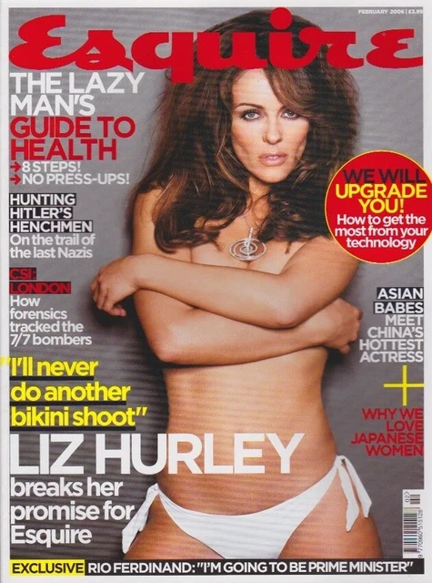ESQUIRE FEBRUARY 2006 Magazine Elizabeth Liz Hurley, Hitler's Henchmen £12.99 - PicClick UK