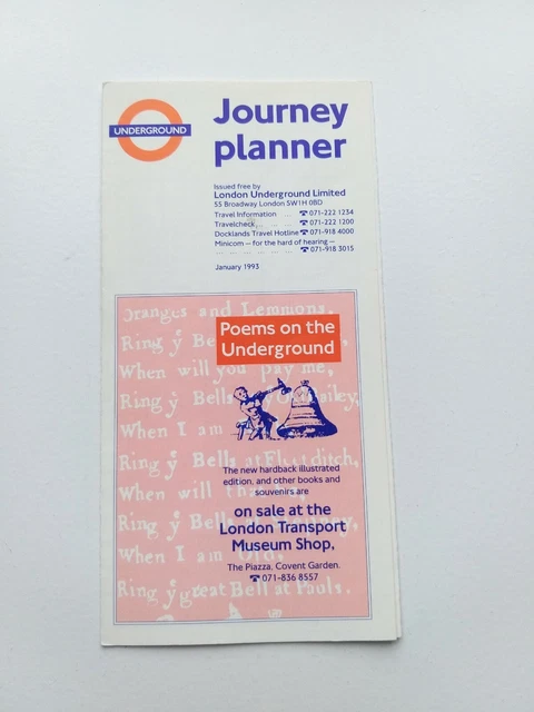 LONDON UNDERGROUND TUBE Map Pocket Diagram. January 2005 (Frieze Art ...