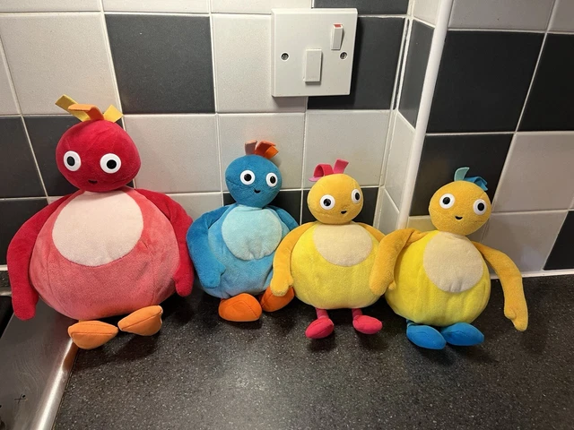 CBEEBIES TWIRLY WOOS Bundle Plush Soft Toys Big Hoo Toodloo Chickedy ...