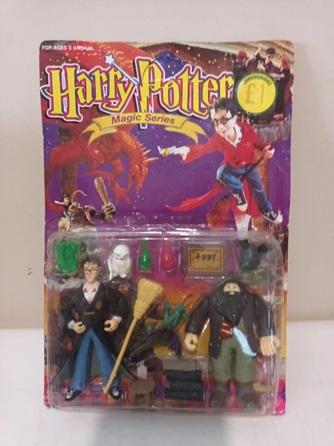 RARE BOOTLEG HARRY Potter Magic Series Figurines Harry Hagrid Vintage ...