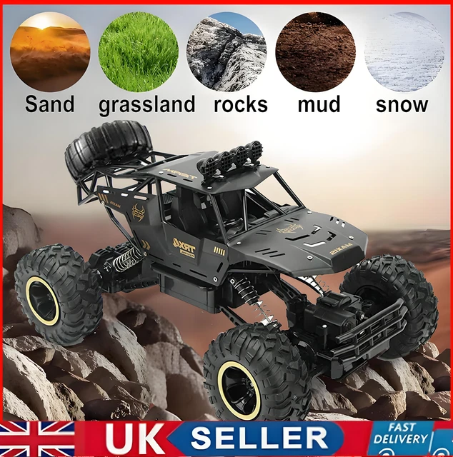 XL LARGE CAR Monster Truck Remote Control RC Cars Big Wheel 4WD Kid ...