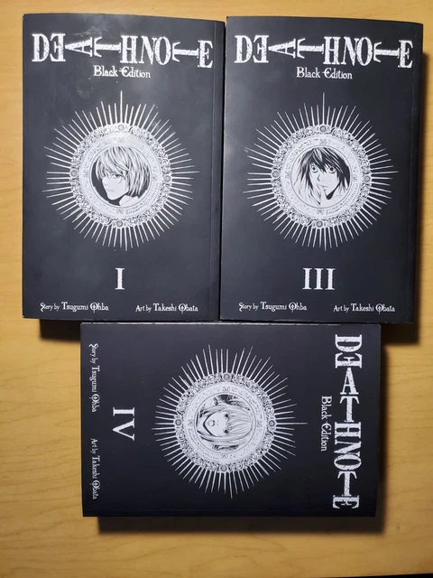 DEATH NOTE BLACK Edition Vol . 1, 3 & 4 (Viz English Manga) Set/Lot Shonen Jump $19.00 - PicClick CA