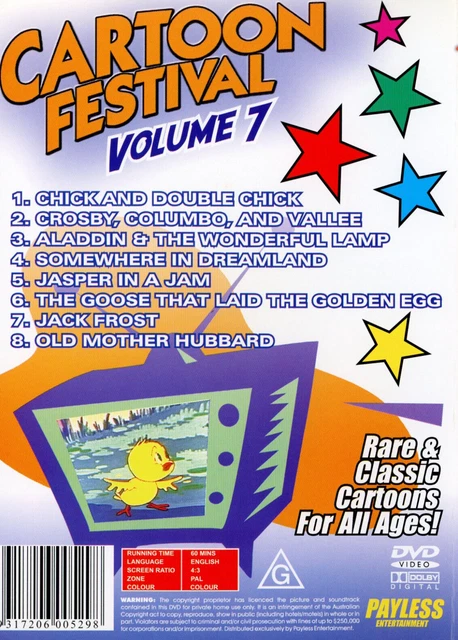 CARTOON MEGASTARS - Cartoon Festival Volume 7 DVD (Region 4) VGC £5.11 ...