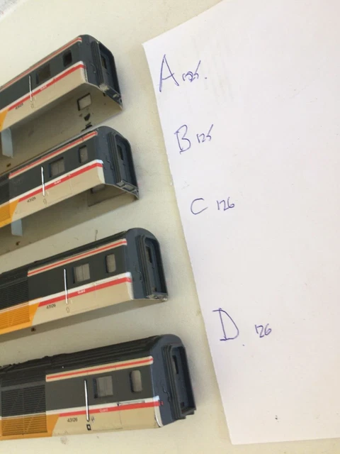 A HORNBY HST Intercity 125 43125 & 43126 Diesel Locomotive Body Choice ...