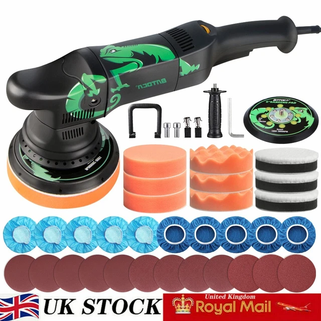 CAR POLISHER DUAL Action Buffer Sander 6" Orbital Polishing Machine Kit ...