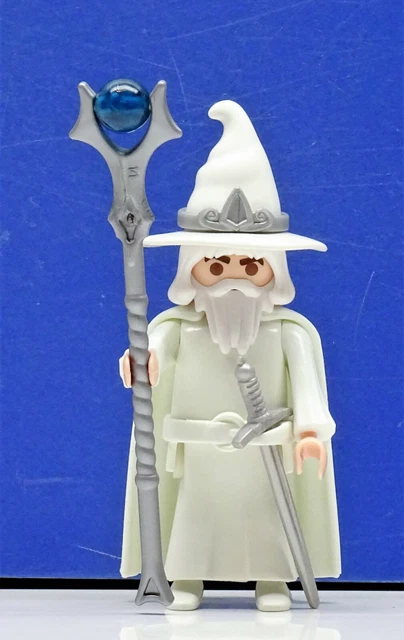 BLANC MAGICIEN ALCHEMIST Guérisseur Playmobil Magique HDR Gandalf ...