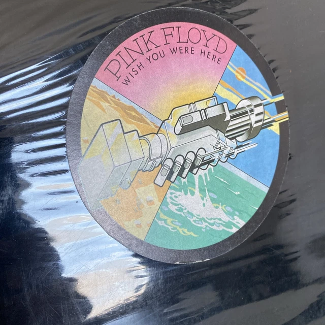 Pink Floyd Wish You Were Here 1975 Vinyl Lp With Pcardblackwrap 1st A1 8361