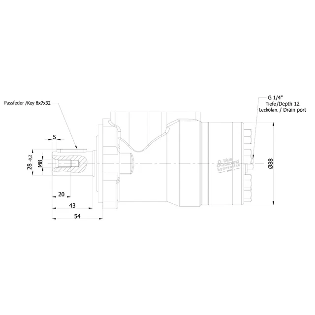 MOTORE IDRAULICO MOTORE olio motore orbitale motore gerotore GMP125 125 ...