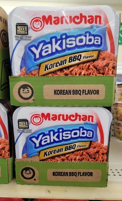 MARUCHAN YAKISOBA KOREAN BBQ flavor Japaneses Ramen Noodle 4.12 oz ...