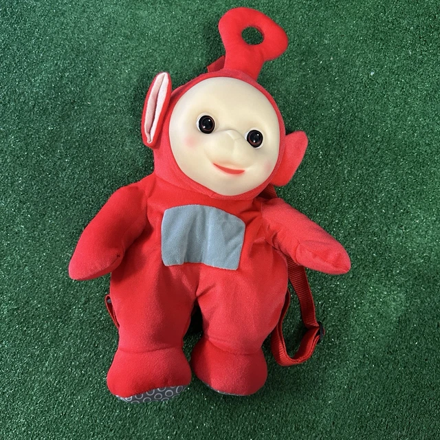 TELETUBBIES PO RED Plush Side Facing 15" Backpack Rubber Face ...