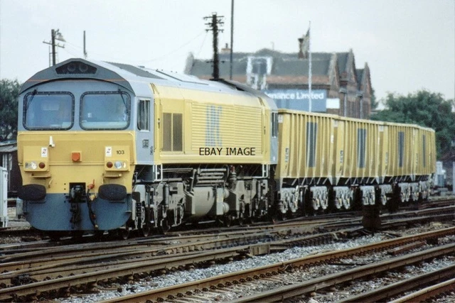 PHOTO CLASS 59 Loco 59103 Arc Livery At Eastleigh 1991 £2.35 - PicClick UK