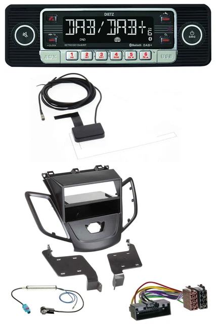 DIETZ DAB BLUETOOTH USB MP3 Autoradio für Ford Fiesta 10-17 JA8 ohne ...