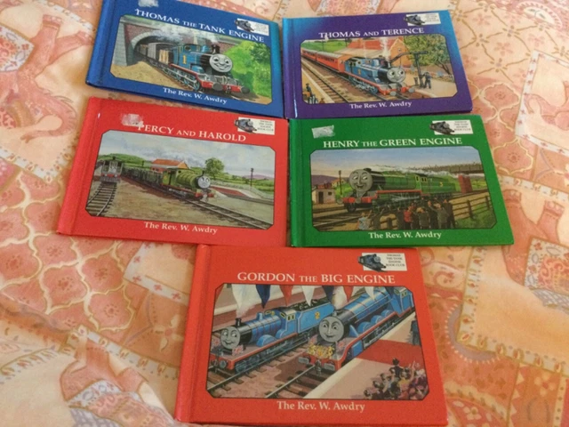 THOMAS THE TANK Engine Book Club Bundle x5 Books Rev W Awdry Grolier ...