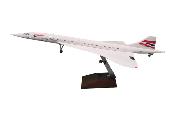 50CM LED BRITISH Airways Concorde BA Metal Plane Model Aircraft London ...