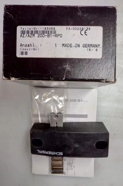 SCHMERSAL #(AZ/AZM 200-B1-RP0) Safety Interlock Switch. ***NIB*** $335. ...