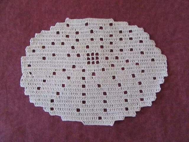 NAPPERON AU CROCHET Oursin. Décoration marine. Crochet fait main en ...
