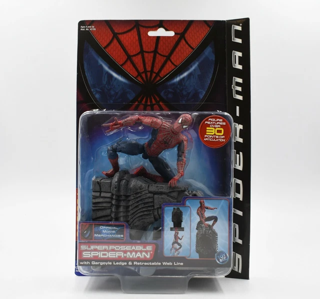 SPIDER-MAN THE MOVIE (2002) Super Poseable Spider-Man Action Figure EUR ...