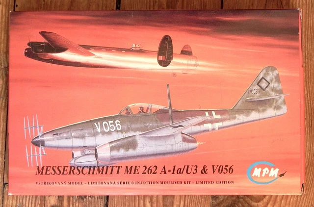 MESSERSCHMITT ME 262 A-1a/U3 & V056 1/72 MPM Kit EUR 20,00 - PicClick FR