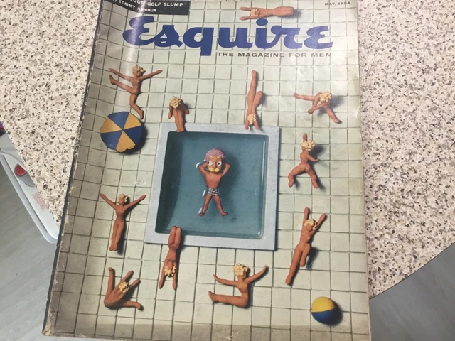 VINTAGE ESQUIRE MAGAZINE For Men May 1954 Ads Articles Etc £16.15 - PicClick UK