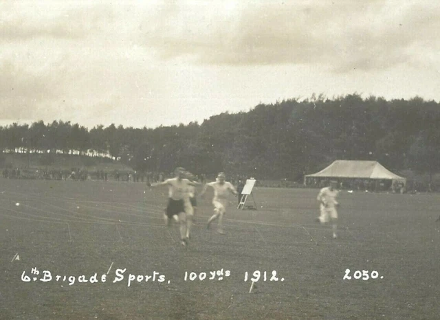 PRE WW1 MILITARY Photo Postcard 6th Infantry Brigade Sports Day Race ...