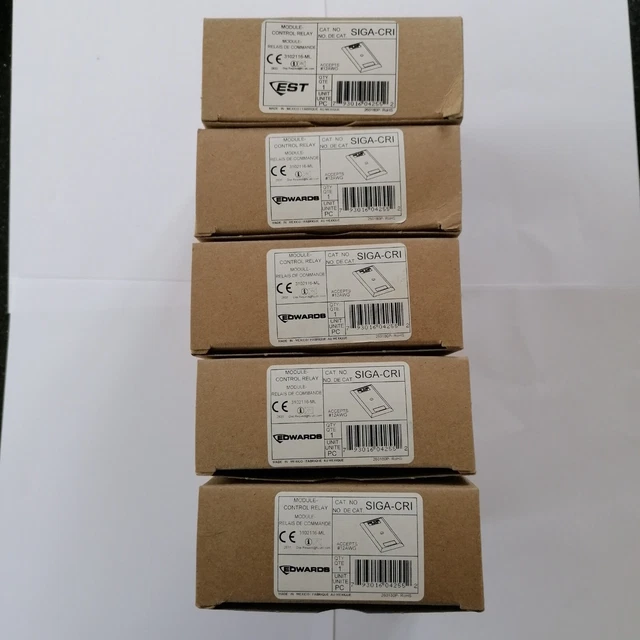 EDWARDS SIGA-CRI CONTROL RELAY MODULE (5 X modules) new boxed £83.88 ...