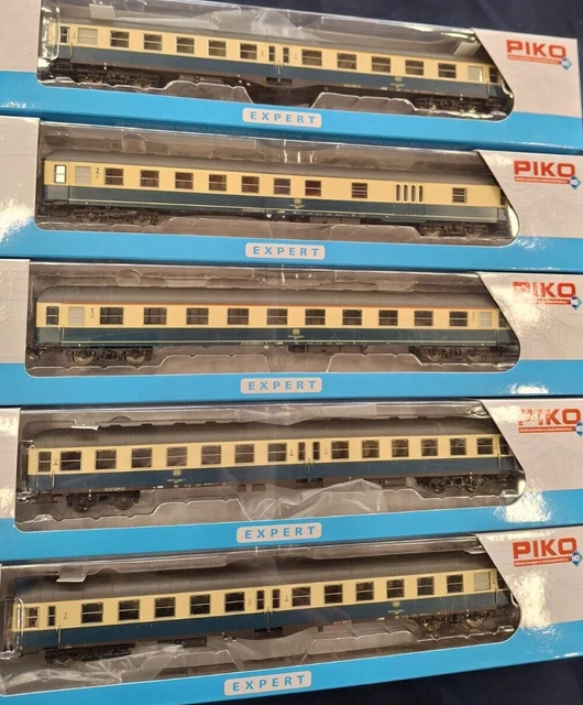 PIKO H0 SET 5 X Voitures DB Époque 4 Bon D'Occasion en Emballage D'Origine À Kk EUR 255,22 ...