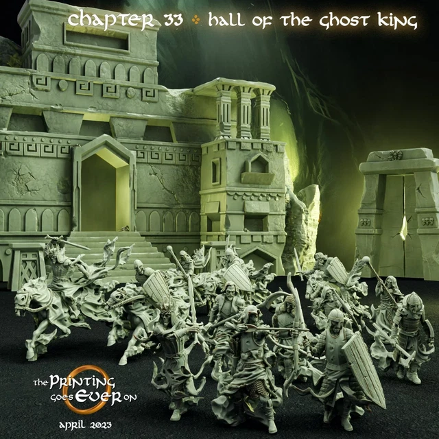 HALL OF THE Ghost King Conjunto Completo 28 mm LOTE Juegos de Guerra ...