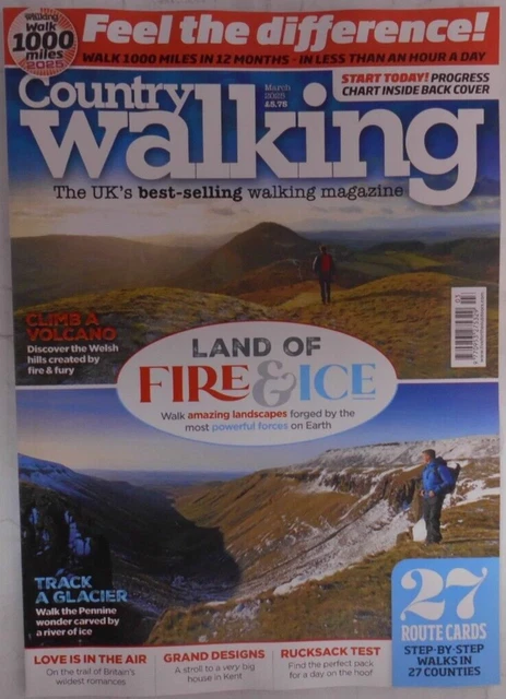 COUNTRY WALKING MAGAZINE March 2025 Climb a Welsh Volcano, Track a ...