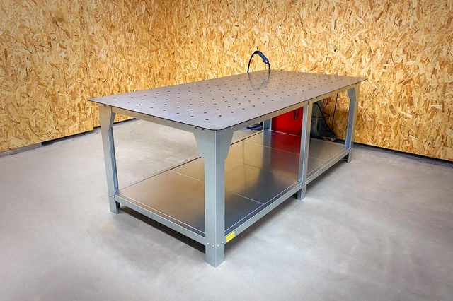 EXTRA-LARGE METALWORK & Welding Table Steel Folding Workbench ...