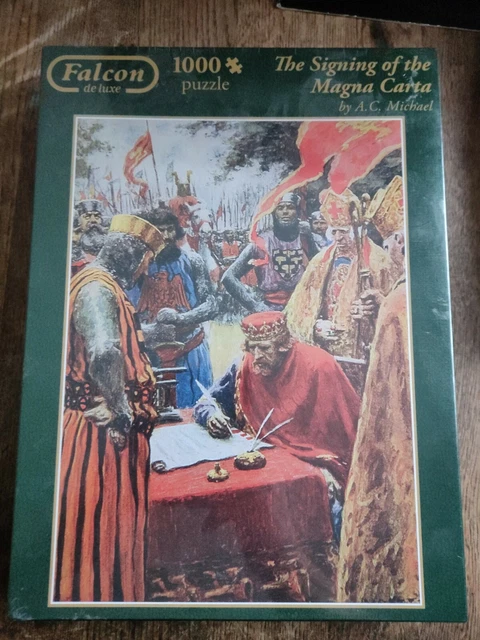 THE SIGNING OF The Magna Carta - Falcon 1000 Piece Jigsaw Puzzle New ...