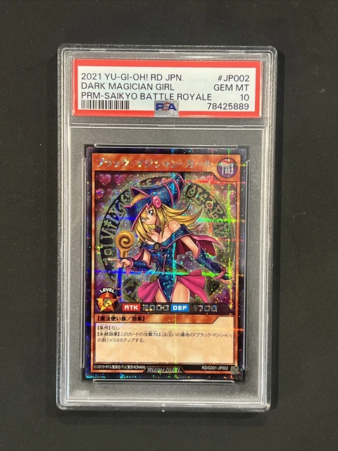 YUGIOH - PSA10 Dark Magician Girl RD/G001-JP002 segreto raro GEMMA NUOVO DI ZECCA giapponese EUR ...