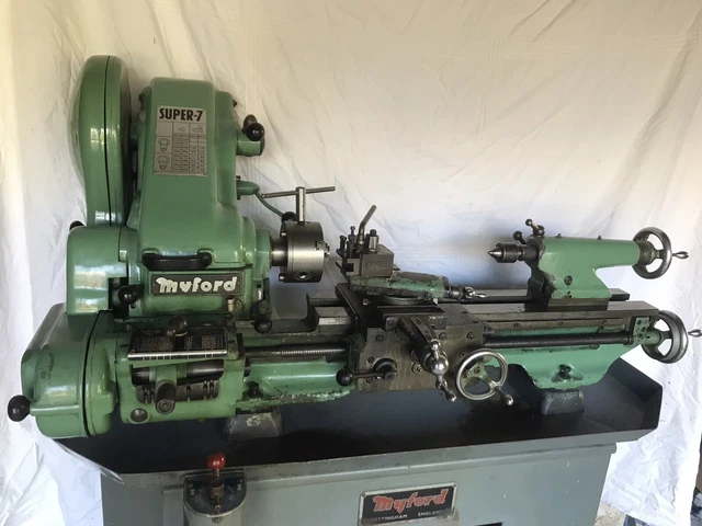 MYFORD SUPER 7 Lathe, Power Cross Slide, Gearbox. X Toolmakers. READ ...