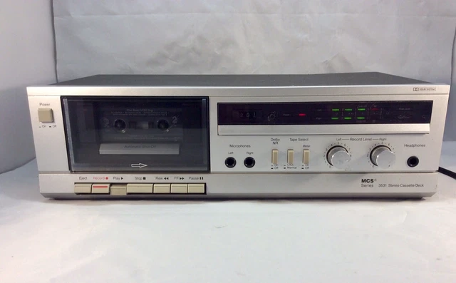 RARE VINTAGE MCS Modular Component System Stereo Cassette Tape Deck ...